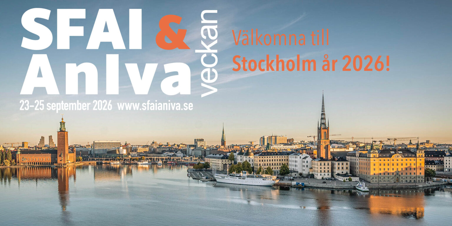 Anmälan öppen till SFAI & AnIva-veckan 2026! | Svensk Förening för ...